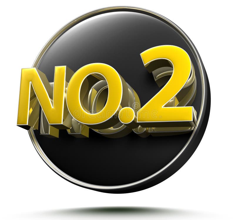 No2 3d. illustrazione di stock. Illustrazione di vantaggio - 205755914