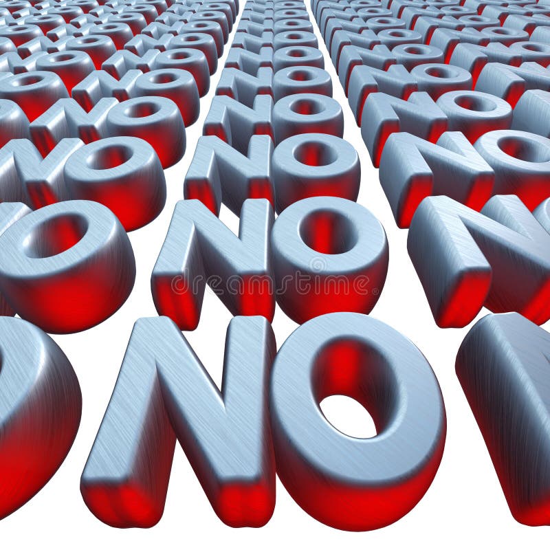 No 3d text wall stock illustration. Illustration of addiction - 100324631