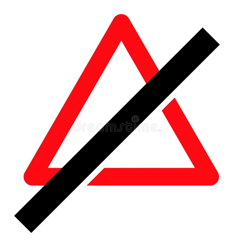 No Danger - Vector Icon Illustration Stock Vector - Illustration of ...