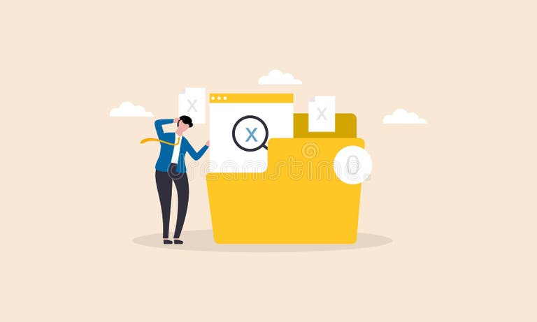 No Data, Empty Data Concept Illustration Vector Stock Illustration ...