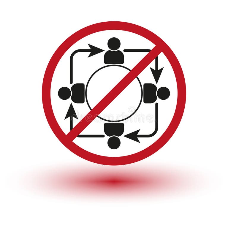 No Data Exchange. Prohibited Communication Cycle. Forbidden Process ...