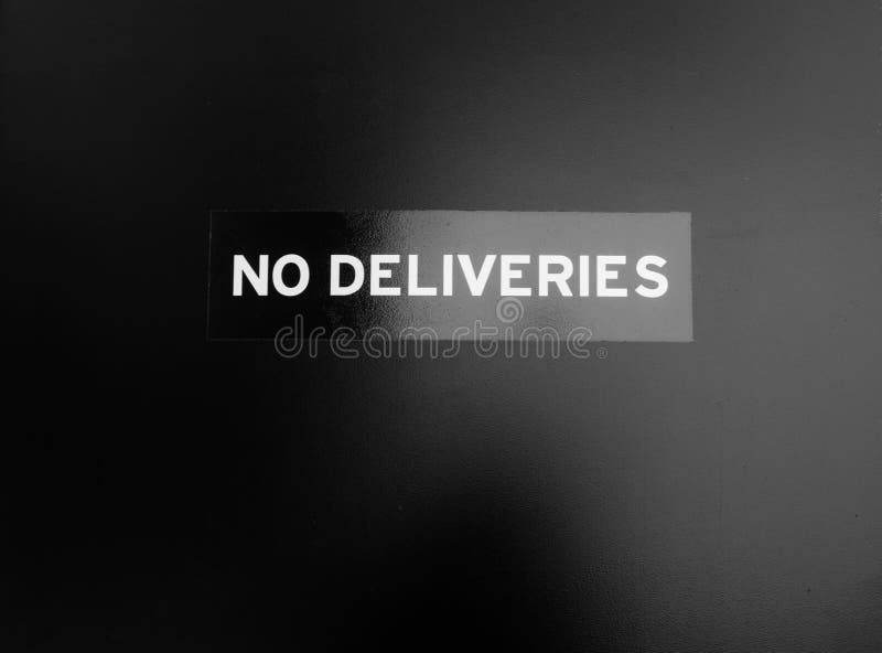 No deliveries stock image. Image of textured, texture - 59552379