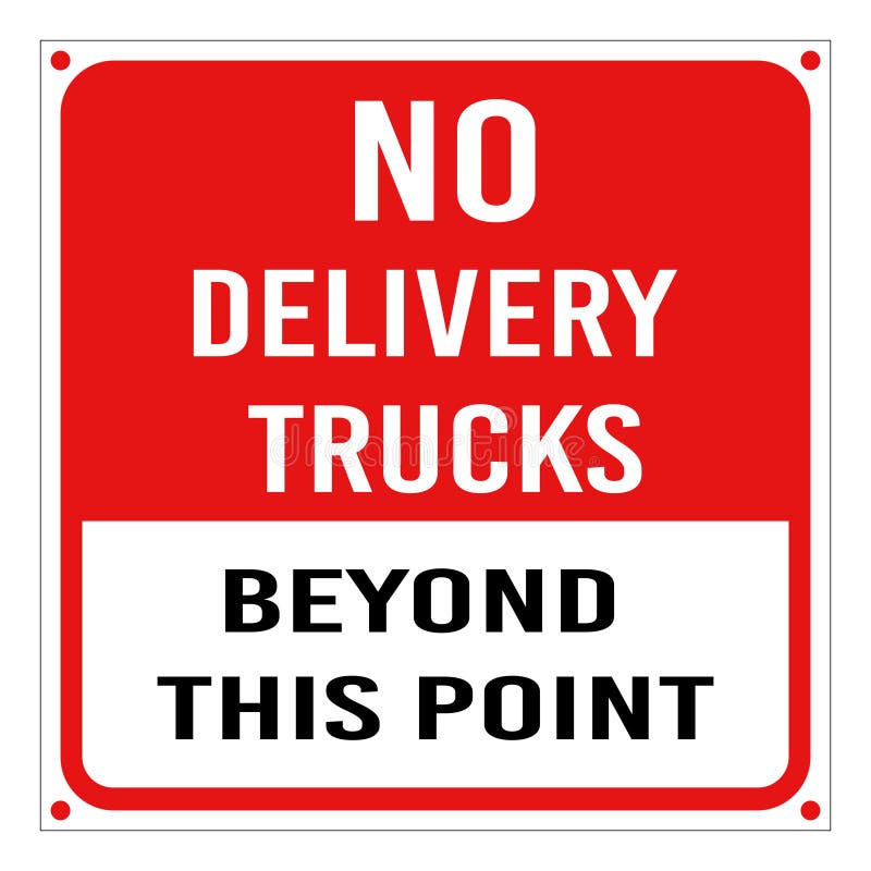 No Trucks Beyond Point Stock Illustrations – 2 No Trucks Beyond Point ...
