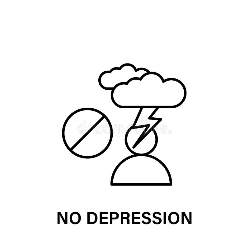 No thinking allowed symbol stock illustration. Illustration of ...