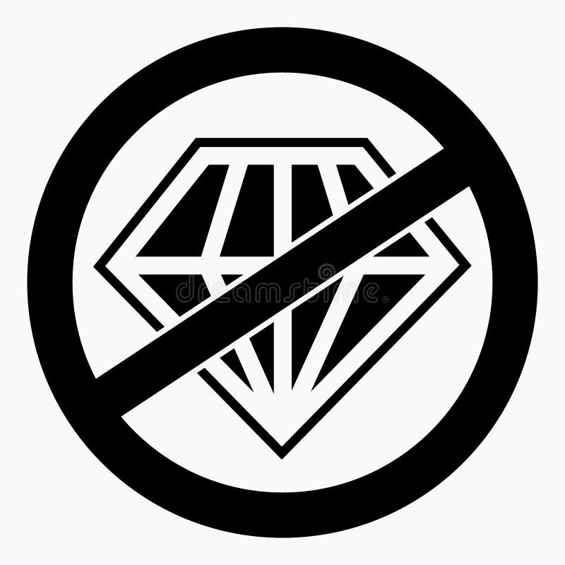 No Jewelry Sign Stock Illustrations – 188 No Jewelry Sign Stock ...