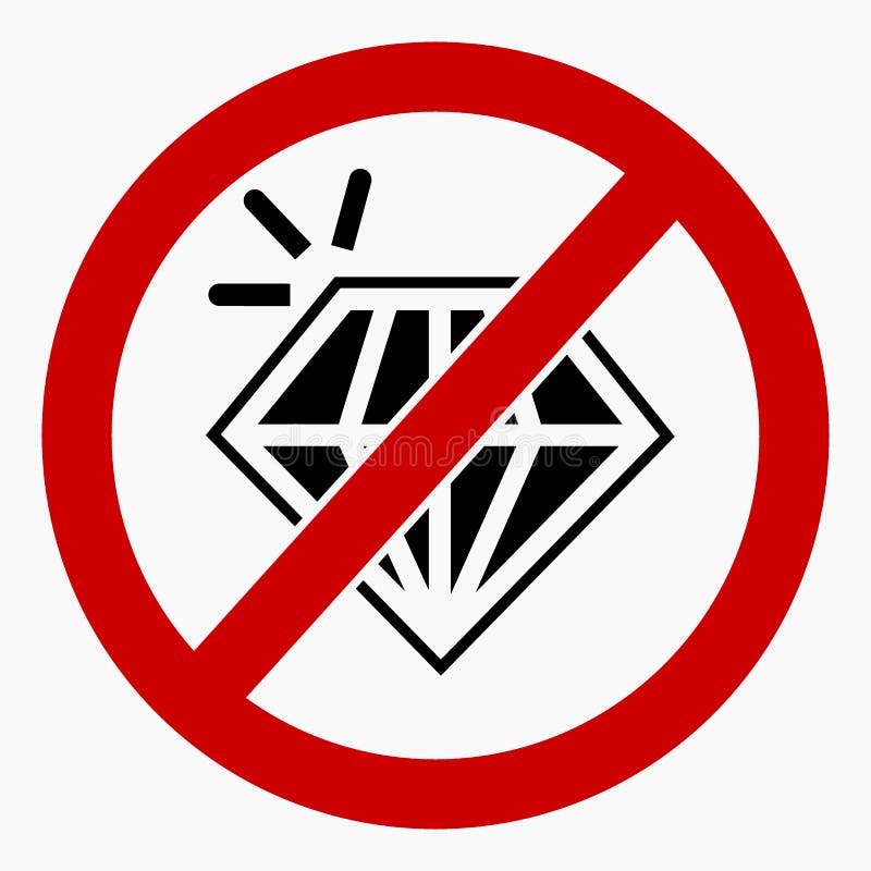 No Jewelry Sign Stock Illustrations – 144 No Jewelry Sign Stock ...