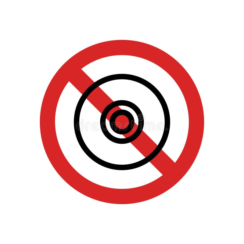 No Mic Allowed. Isolated Vector Illustration Stock Vector ...