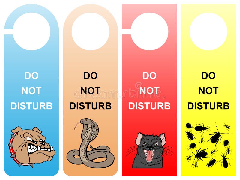 No molestar ilustración del vector. Ilustración de hotel - 10166012