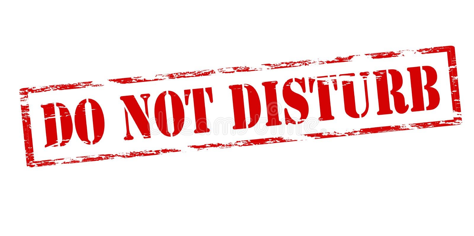 No disturbe stock de ilustración. Ilustración de incomodo - 92047237