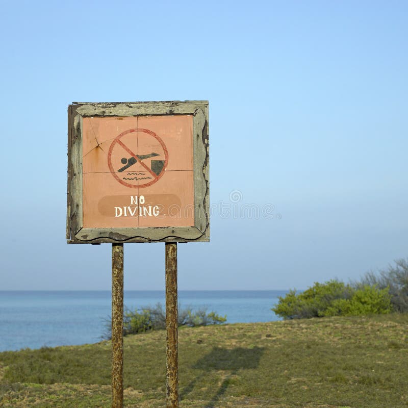 No diving sign stock photo. Image of paradise, horizon - 43317368