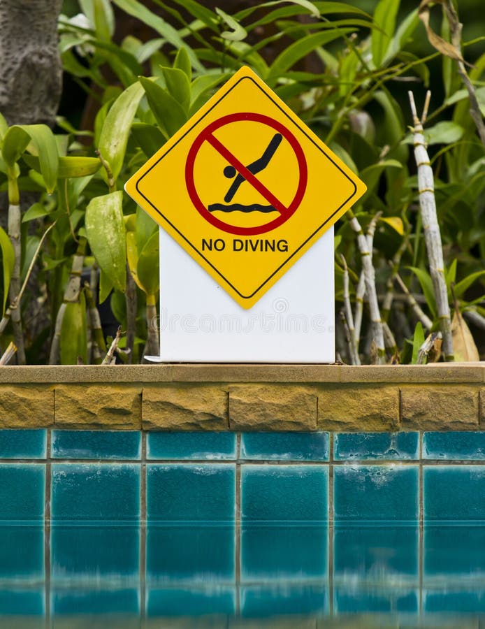 No diving Sign stock image. Image of dive, rule, warning - 39495345