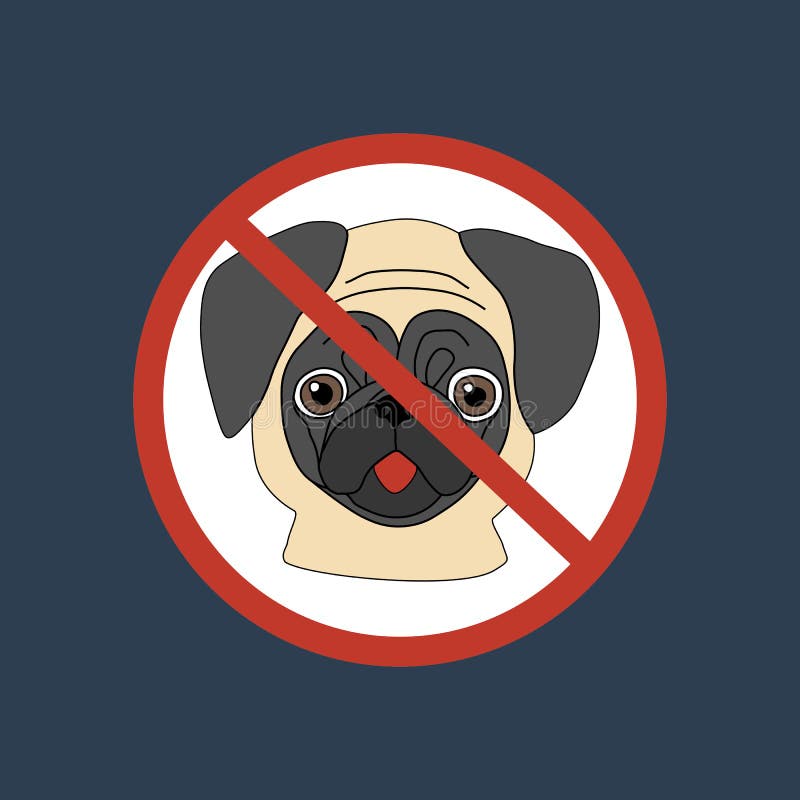 No dog entry icon stock vector. Illustration of warning - 83959720