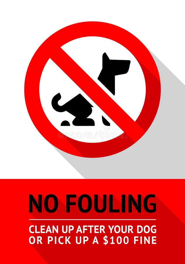 No Fouling Dog Forbidden Sign, Modern Round Sticker Stock Vector ... No Fouling Dog Forbidden Sign, Modern Round Sticker Stock Vector ...