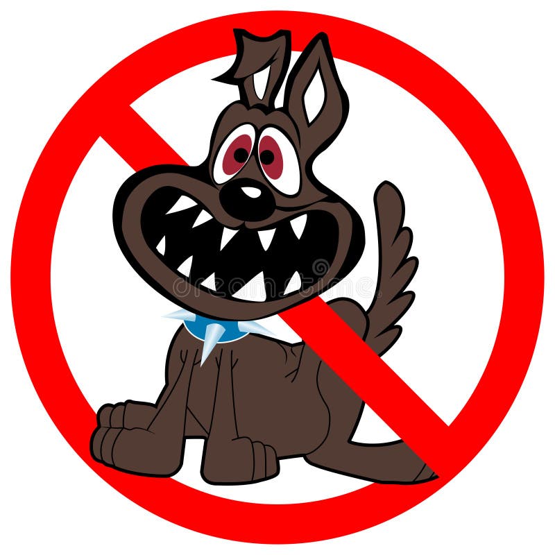 Dog stop sign stock vector. Illustration of pound, isolated - 21156854