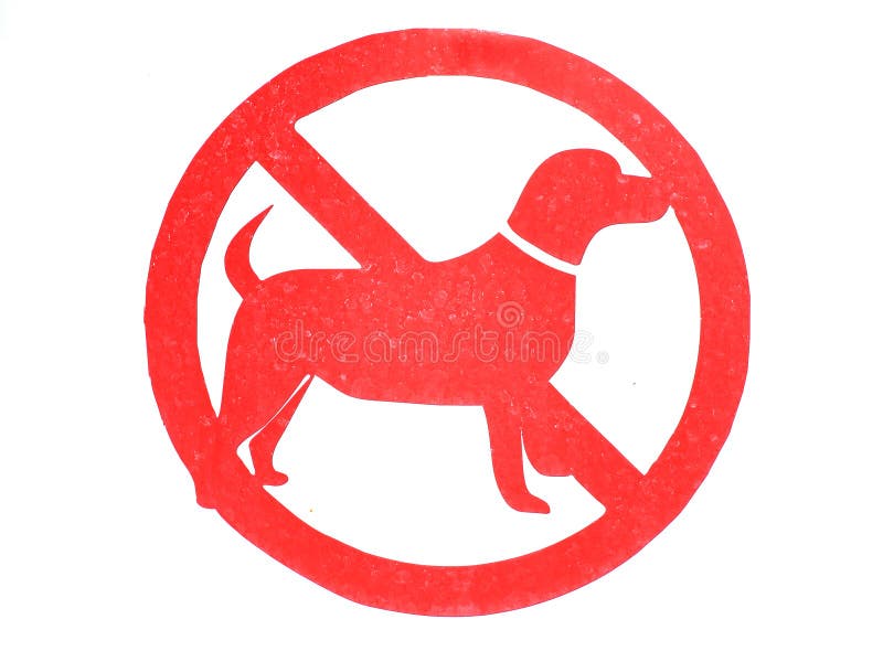 Cute No Dogs Allowed Sign