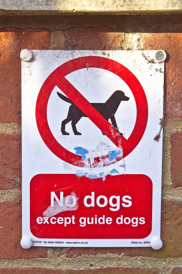 Guide Dogs Allowed Sign