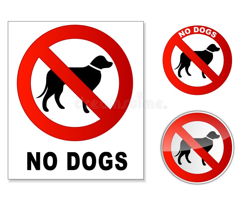 No Dogs Sign Stock Illustrations – 644 No Dogs Sign Stock Illustrations ...