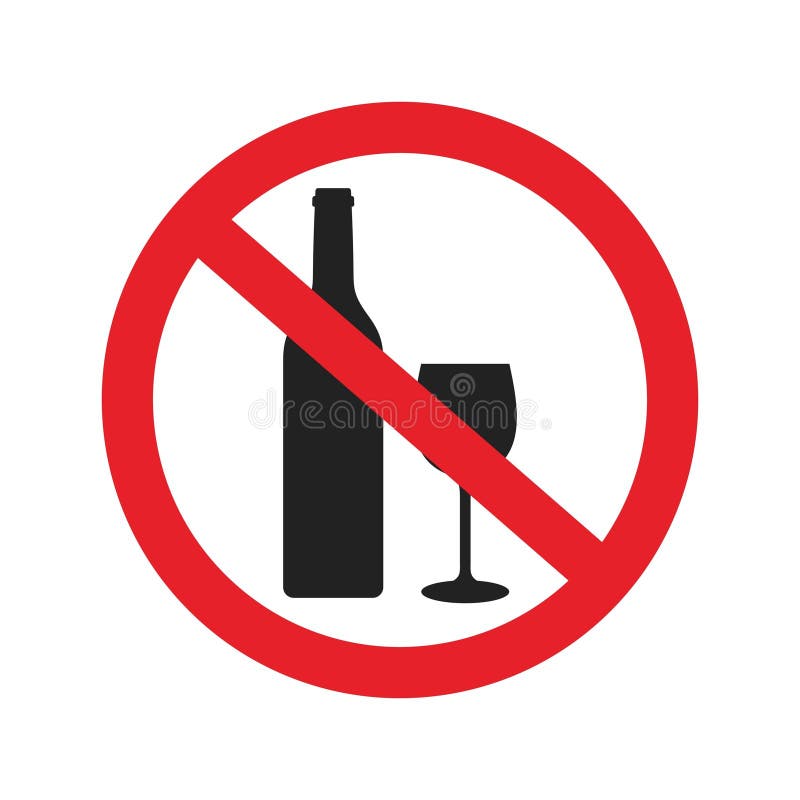 Prohibition Signs No Glasses Stock Illustrations – 15 Prohibition Signs ...