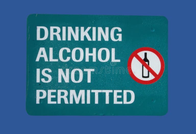 No drinking alcohol sign stock image. Image of notice - 1941655