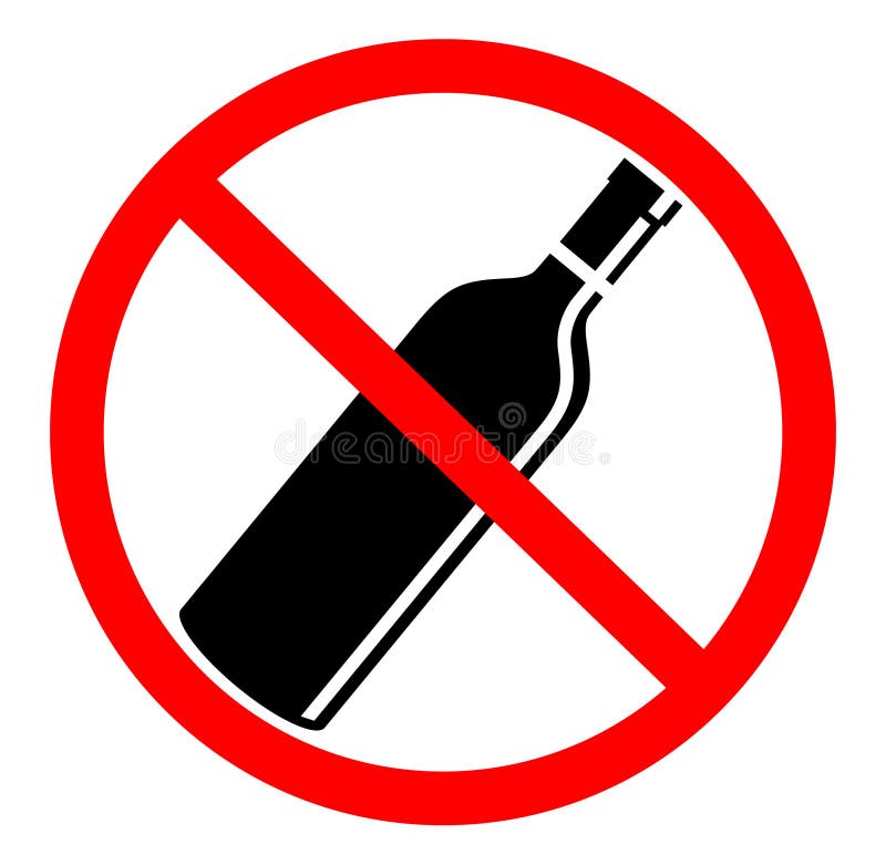 No Drinking Sign stock illustration. Illustration of danger - 12713081