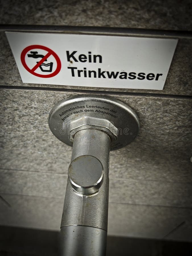 No Drinking Water Sign and Symbol Stock Photo - Image of liquid, supply ...