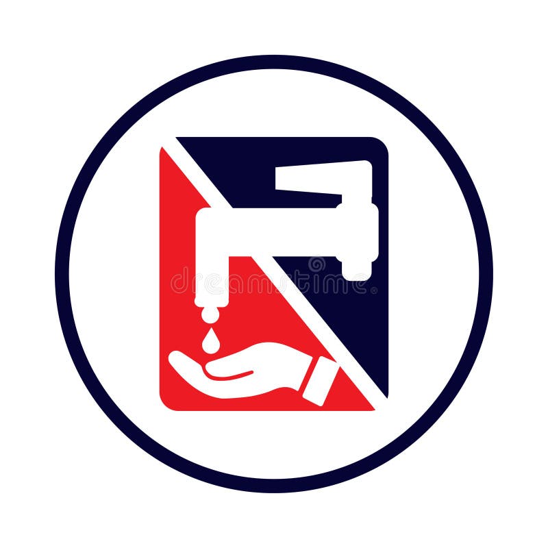 No Drinking Water, Water, Tap, Water Tap, Not Drinking Water Sign Icon ...
