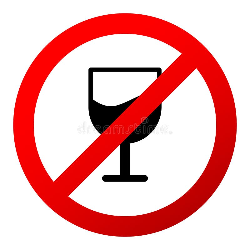Prohibition Signs No Glasses Stock Illustrations – 15 Prohibition Signs ...