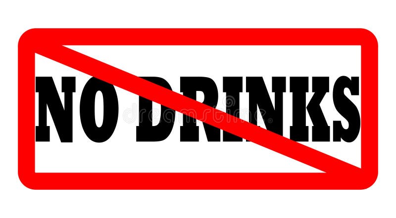 No drinks allowed stock vector. Illustration of sticker - 96959805