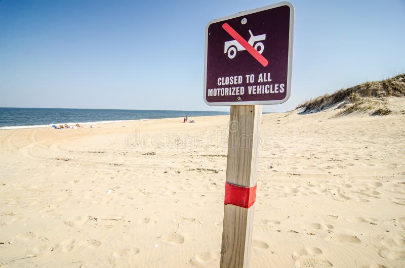 No driving on beach stock image. Image of florida, corners - 40081311