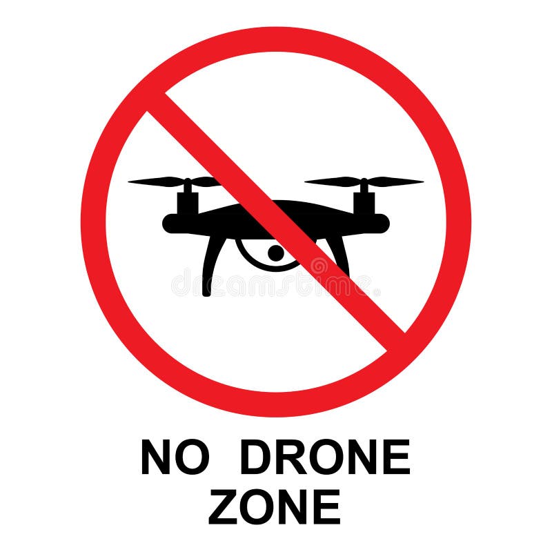 No Drone Zone Warning Sign Icon Isolated on Yellow Background, Flights ... No Drone Zone Warning Sign Icon Isolated on Yellow Background, Flights ...