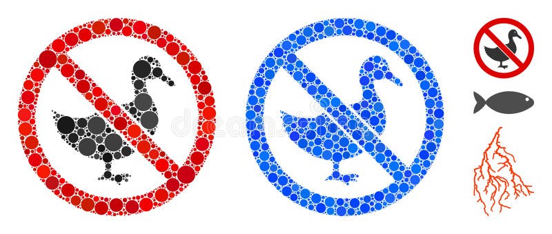 No Duck Composition Icon of Round Dots Stock Vector - Illustration of ...