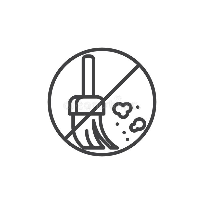 No Dust Prohibition Line Icon Stock Vector - Illustration of perfect ... No Dust Prohibition Line Icon Stock Vector - Illustration of perfect ...