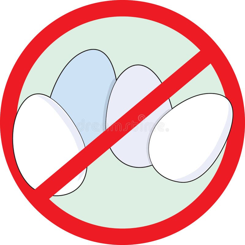 No Eggs stock illustration. Illustration of food, white - 23716352