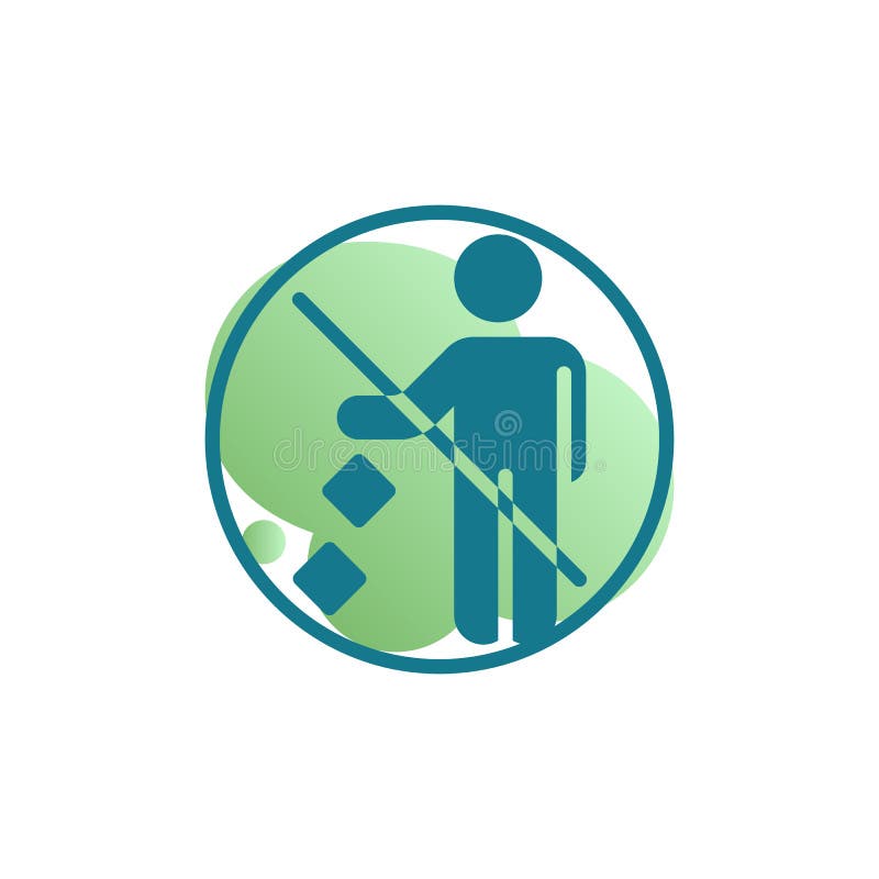 No Ensuciar Vector De Icono Ilustración del Vector - Ilustración de ...