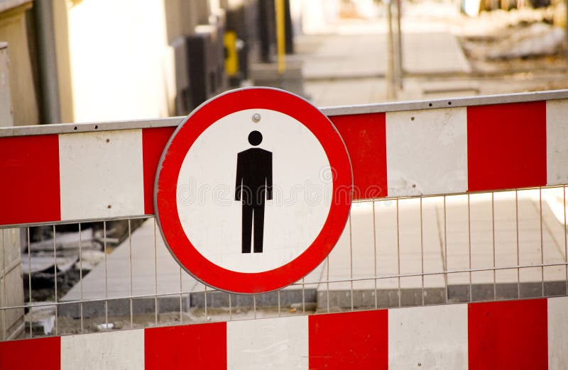 No Entrance for People Road Sign Stock Photo - Image of illegal, marker ...