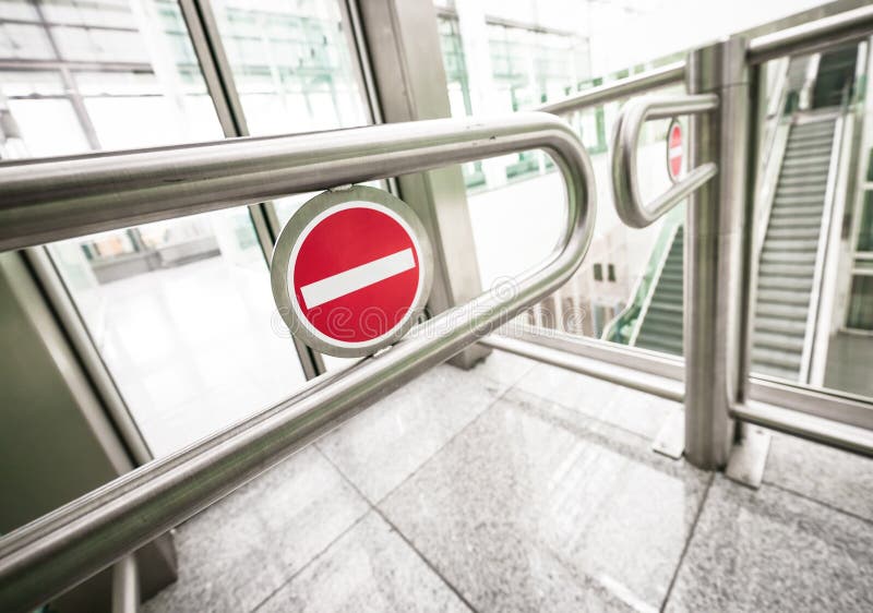 No entry stock image. Image of indoors, forbidden, contemporary - 27950681