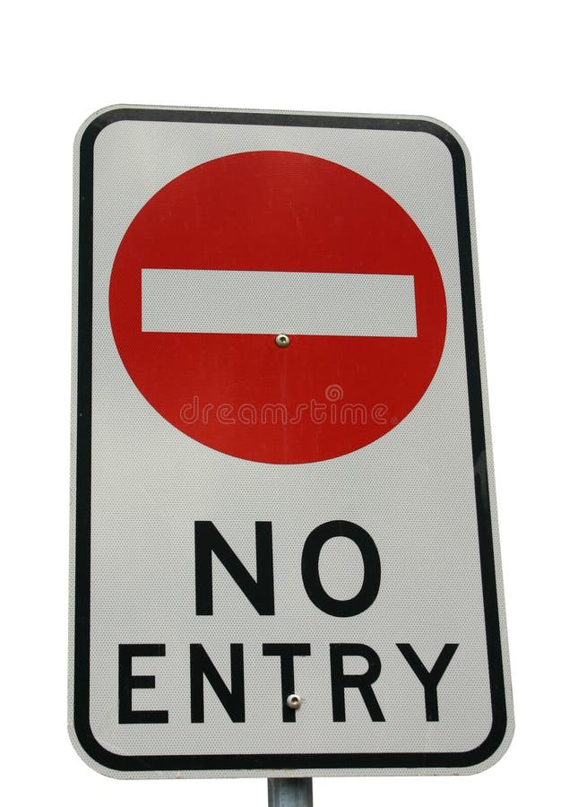 No Entry stock image. Image of writing, isolated, entry - 3303991