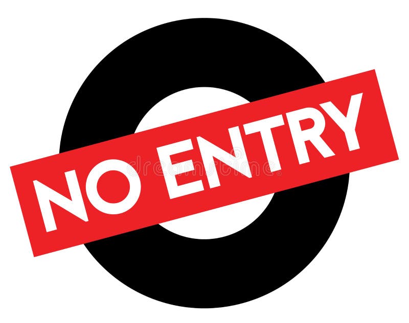 No entry caution stamp stock vector. Illustration of entry - 114570009
