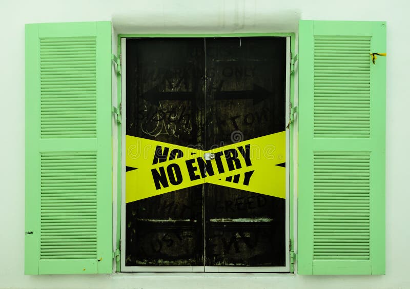 No entry door stock photo. Image of artwork, prohibit - 31098272