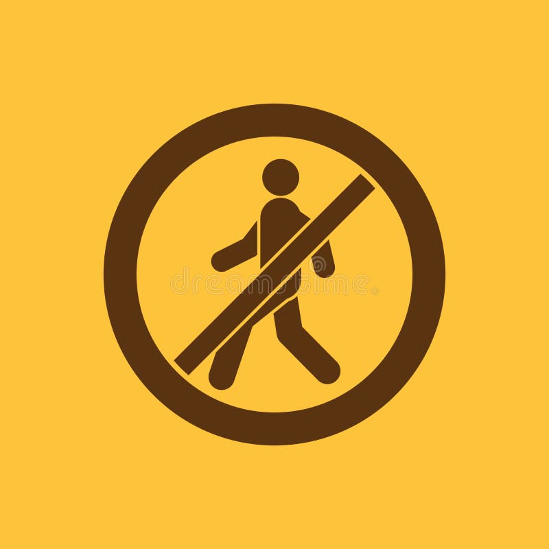 The No Entry Icon. Disallowed and Danger, Warning Symbol Stock ...