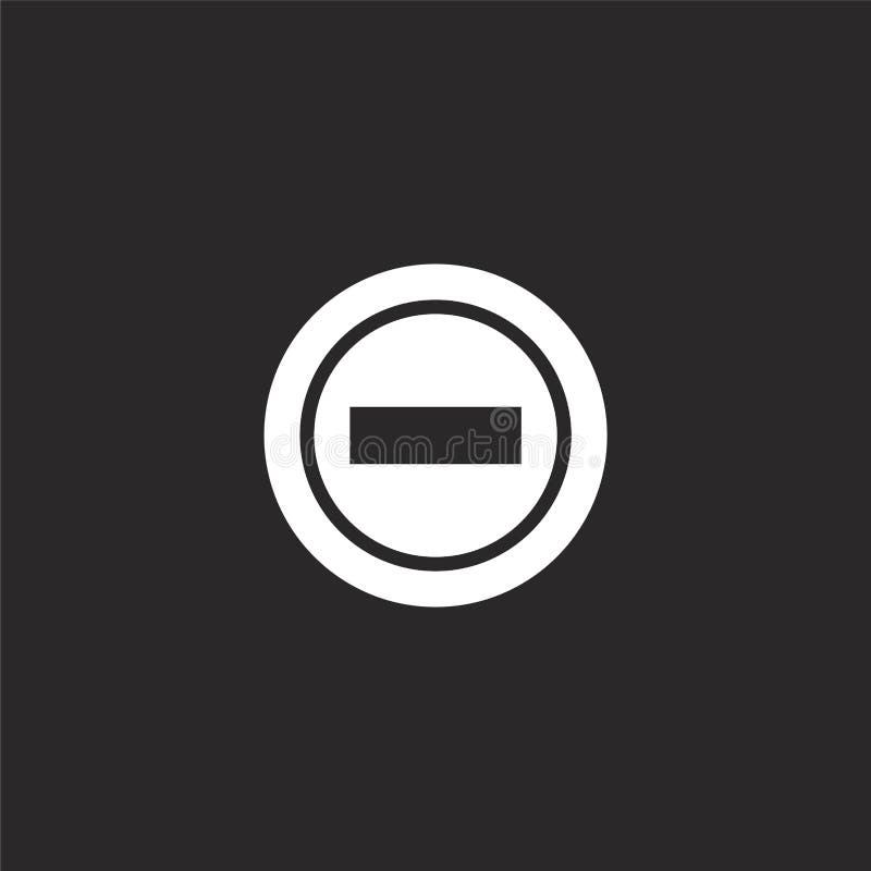 No Entry Icon. Filled No Entry Icon for Website Design and Mobile, App ...