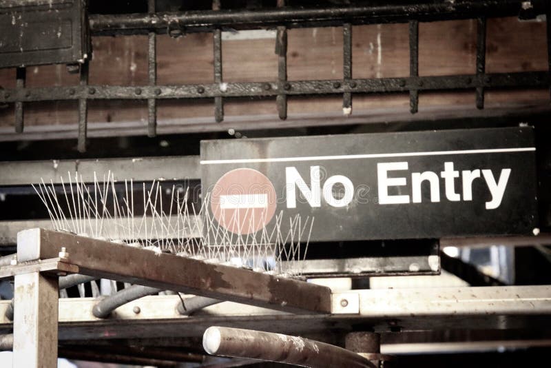 No Entry Sign Subway Stock Photos - Free & Royalty-Free Stock Photos ...