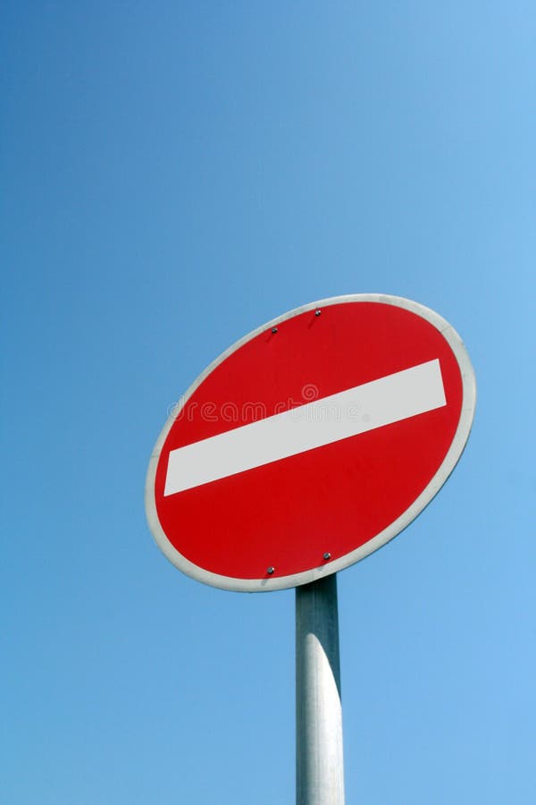 No Entry Road Sign stock image. Image of limit, outdoors - 2381621