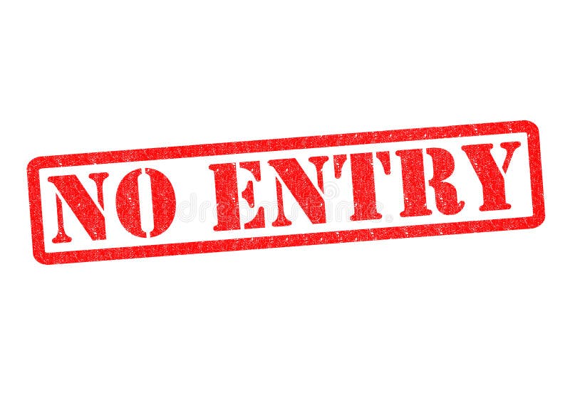 NO ENTRY stock image. Image of access, illegal, enter - 40019917