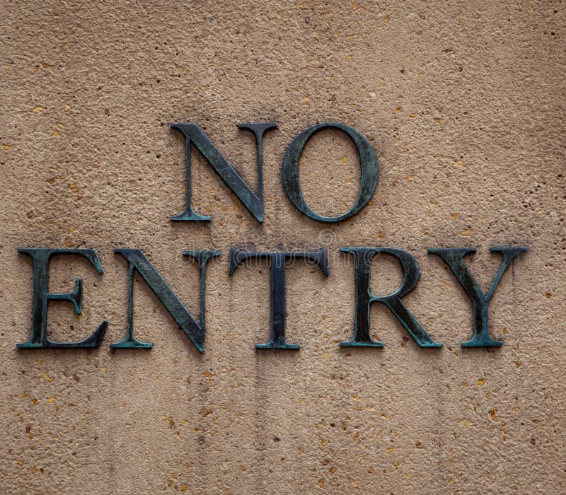 No entry sign stock image. Image of wall, forbidden, dangerous - 20901689