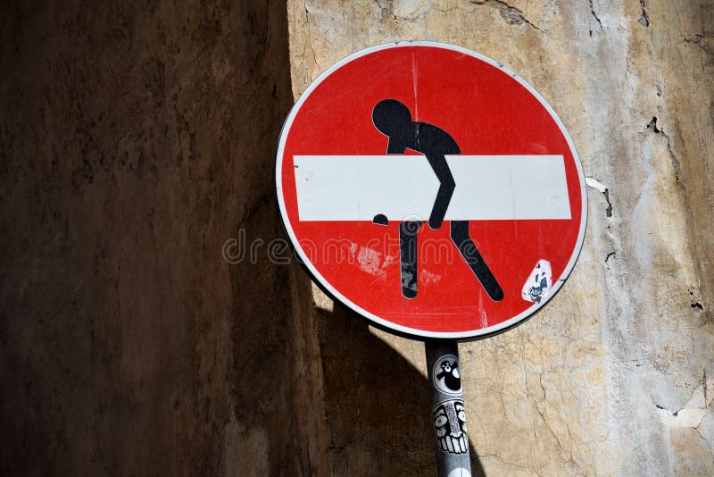 No entry sign stock image. Image of italy, enter, horizontal - 25791915
