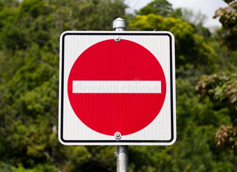 No Entry Sign stock image. Image of information, canadian - 42961617