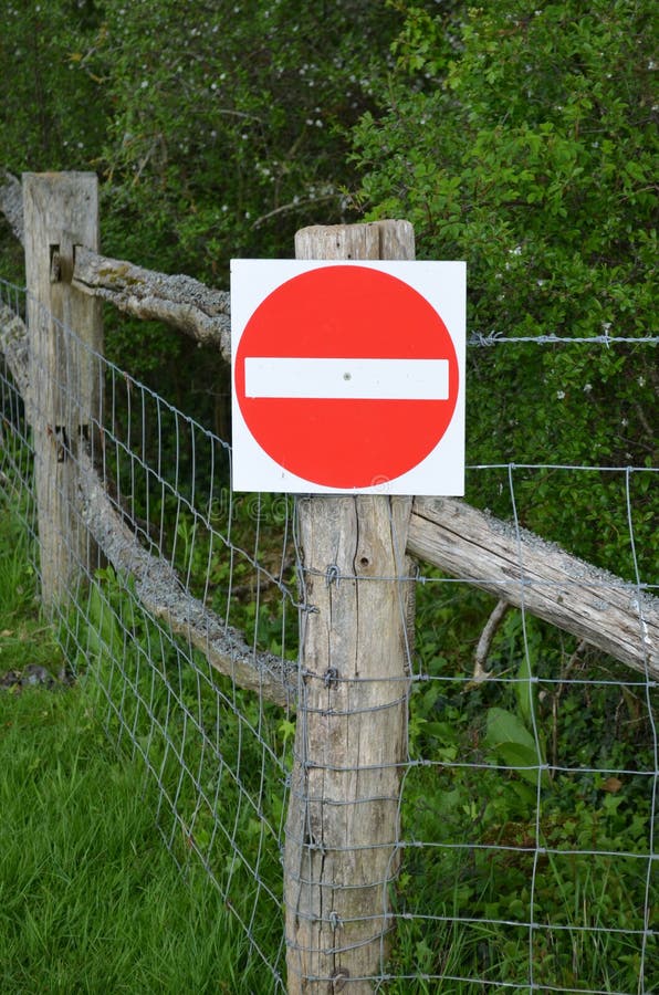 No entry sign. stock image. Image of wood, entry, gate - 116417125