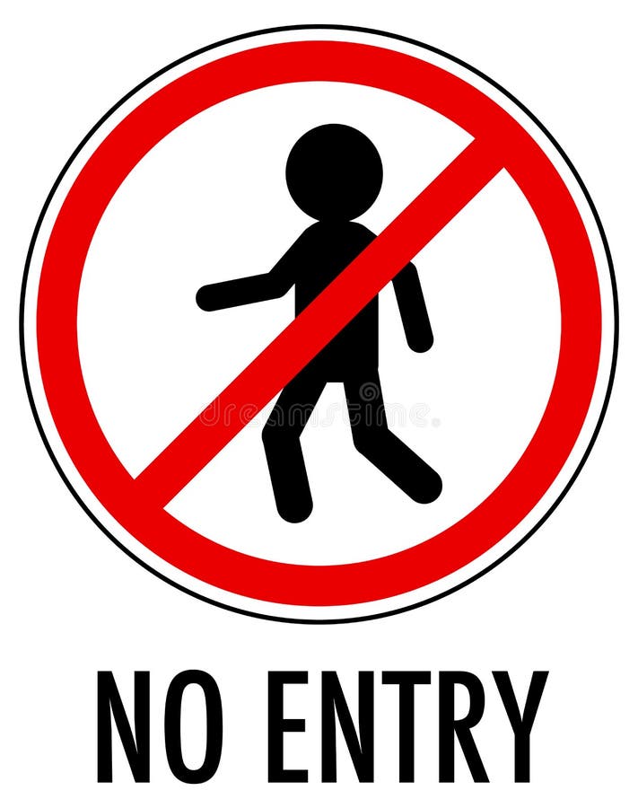 Do Not Enter Cartoon