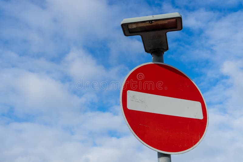 581 No Entry Sign Blue Sky Stock Photos - Free & Royalty-Free Stock ...